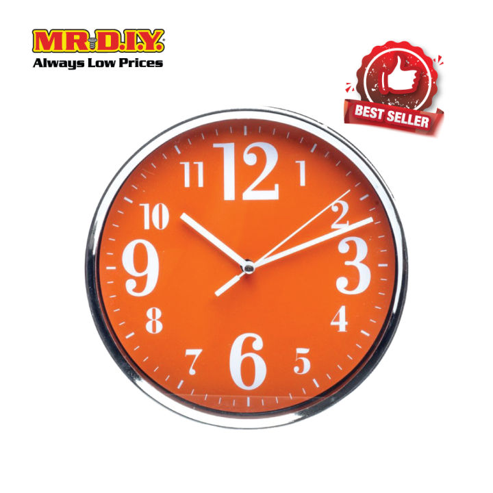 [BEST SELLER] MR.DIY QUARTZ Metal Frame Round Wall Clock (20cm) | Lazada