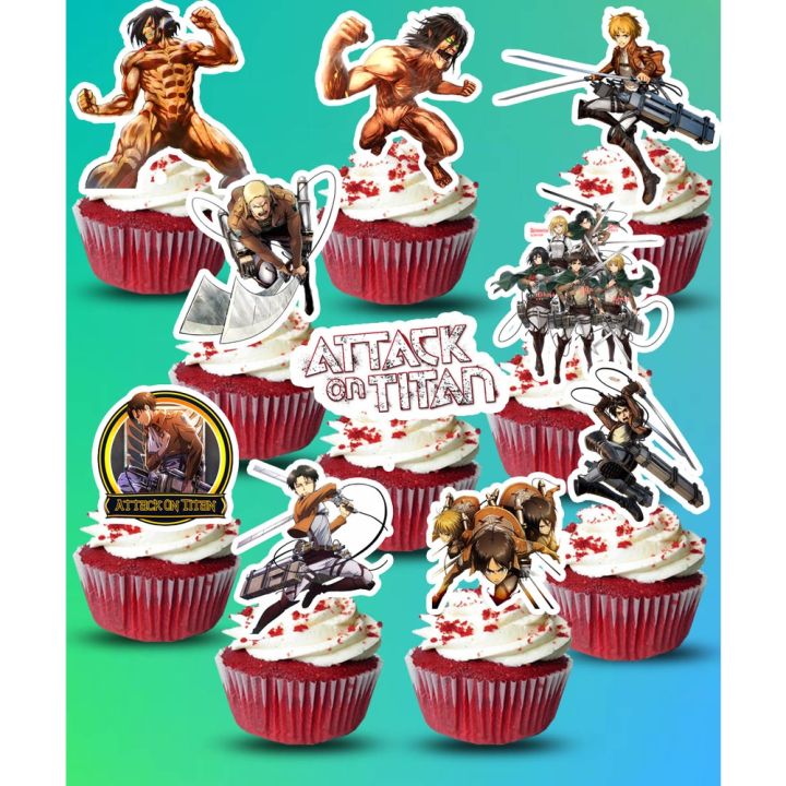 Attack on Titan Cake Topper Set Cup Cake Topper | Lazada PH