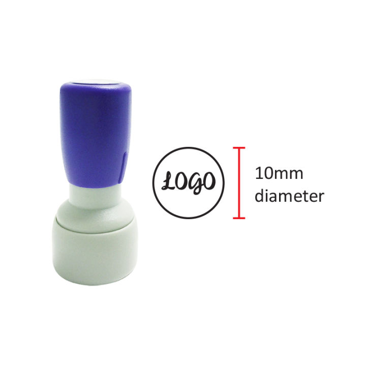 Customisable Round Self Inking Rubber Stamp / Company Stamp DF13 (10mm ...