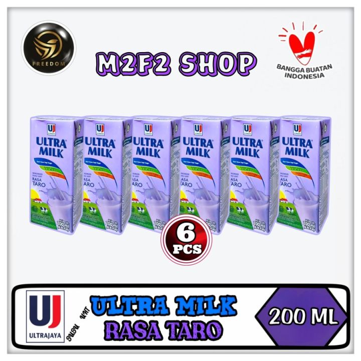 Susu Ultra Milk Kotak Rasa Taro - 200 ml (Kemasan 6 Pcs) | Lazada Indonesia