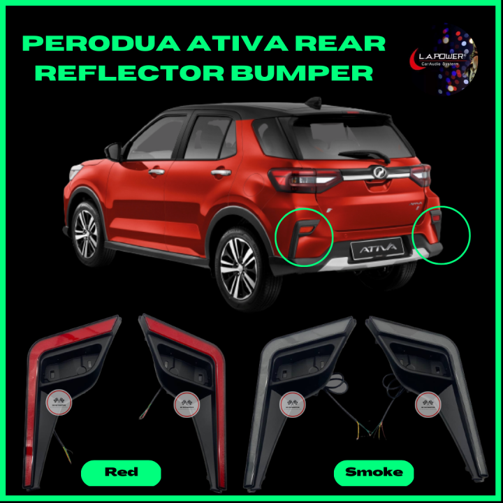 Perodua Ativa 2021 2022 Rear Bumper Reflector Running Light L Shape ...