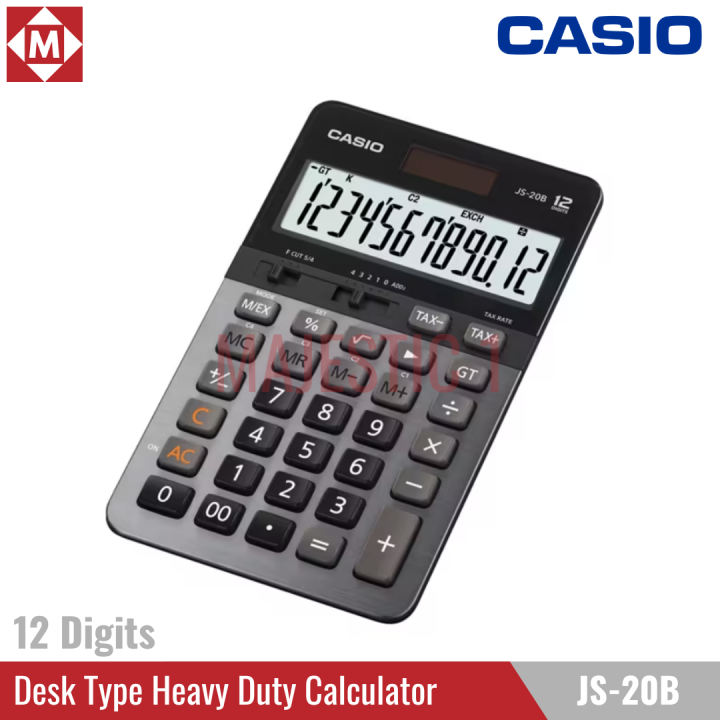 Casio JS-20B Heavy Duty Calculator (12 Digits) | Lazada PH