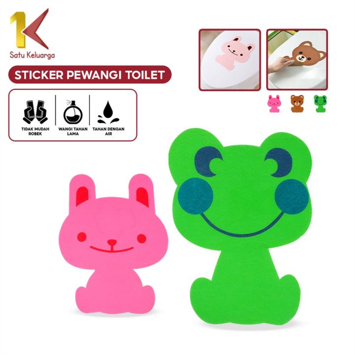 Satu Keluarga Sticker Pewangi Toilet Karakter Serbaguna C922 Stiker ...