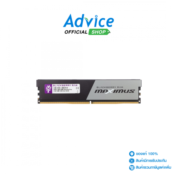RAM DDR5(5200) 16GB BLACKBERRY MAXIMUS GRAY | Lazada.co.th