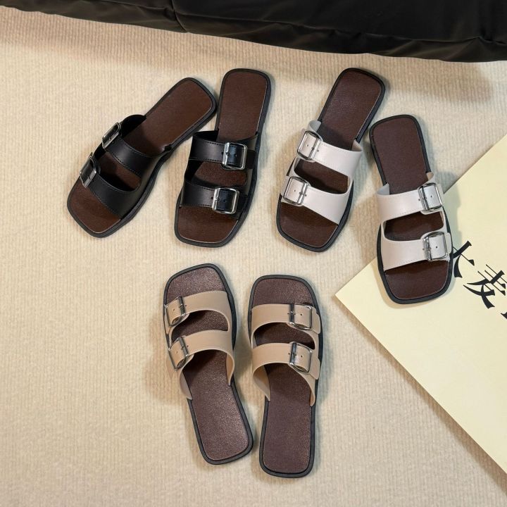 Foreign Trade Slippers Women's Summer Wear New Korean Style French ...