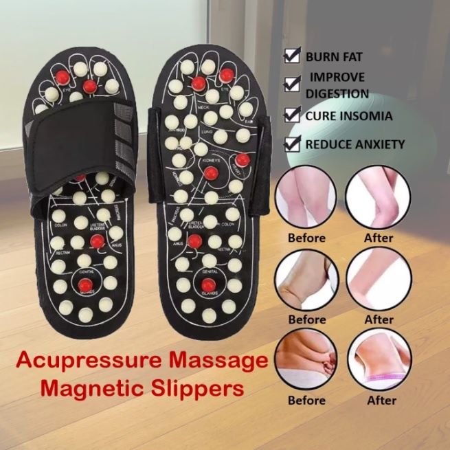 Acupressure Reflexology Foot Healthy Home Relax Massage Slippers Sandal ...