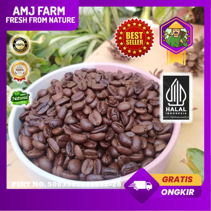 1 Kg ROASTED BEAN Kopi ARABICA Gunung Kawi FULL WASH Biji Kopi Matang ...