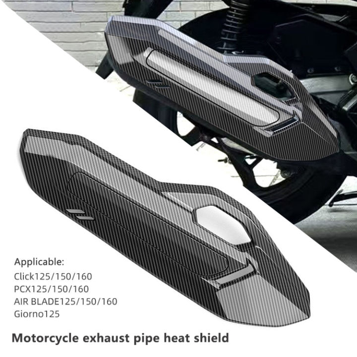 HONDA PCX 160 / CLICK 160 MUFFLER COVER CARBON C-2306 / FORGED CARBON ...