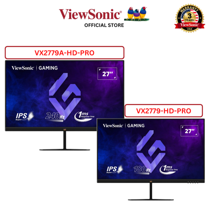 Viewsonic Gaming Monitor VX2779-HD-PRO/VX2779A-HD-PRO 27" FHD / (180Hz)(240Hz) / IPS / 1ms ...