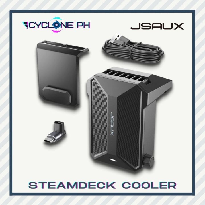 [Cyclone PH] JSAUX Cooling Fan for Steam Deck with Built-in Battery ...
