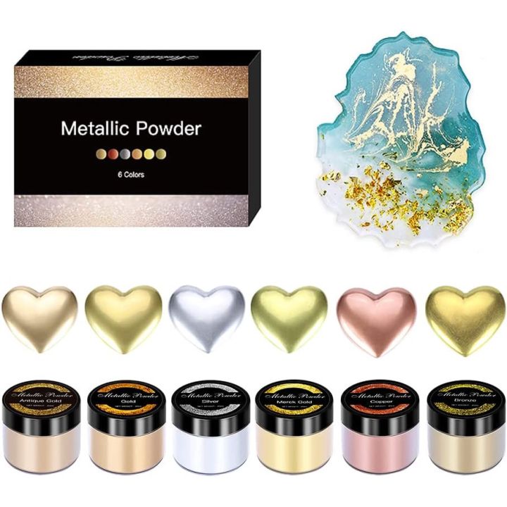 Fancyartsy Metallic Pigment Powder for Epoxy Resin Coloring Mold Making ...