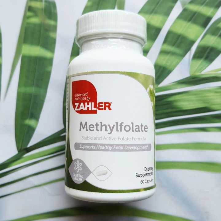 (Zahler®) Methylfolate 1000 mcg 60 Capsules เมทิล โฟเลต Supports Healthy Fetal Development ...