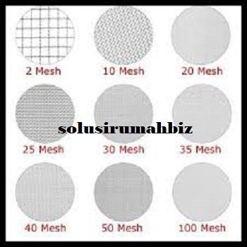 PER 100 CM Ayakan Ss Custom Wire Mesh pilih Stainless POTONGAN Per100cm ...