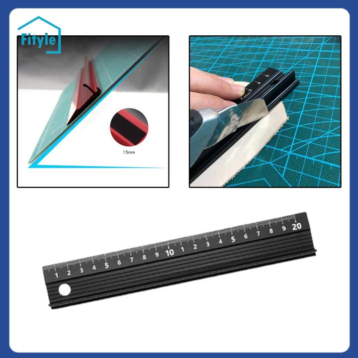 Fityle Cutting Ruler Sturdy Punch Hole Spacing Tools Handmade DIY Art ...