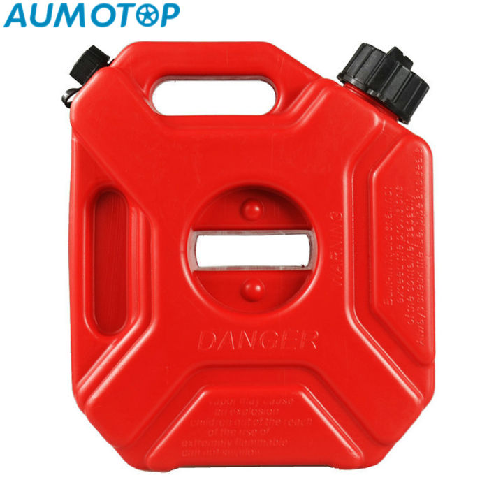 Red 5L Anti-Static Plastic Fuel Bucket with Lock & Key - Lightweight ...
