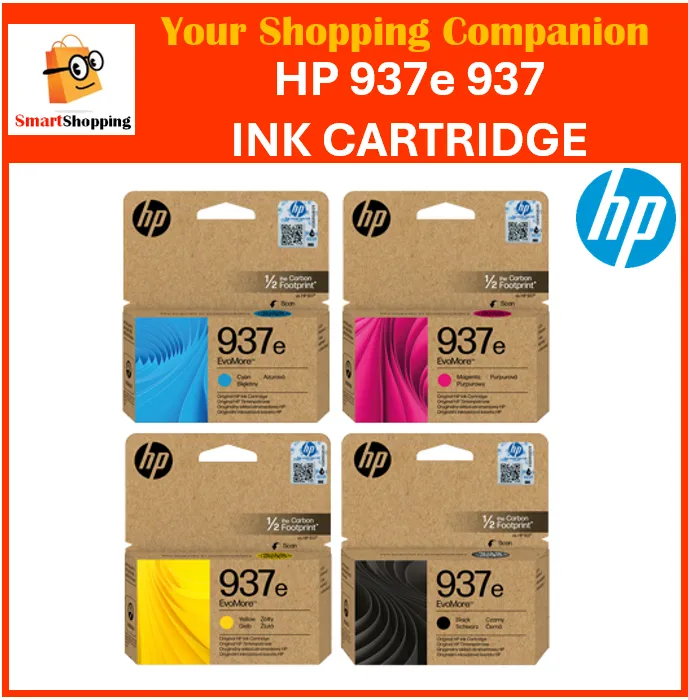 (Original) HP 937 937e Black Cyan Magenta Yellow Ink Cartridge for HP ...