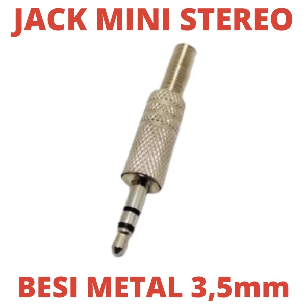 JACK MINI STEREO (1 BIJI) satuan BESI METAL 3,5MM 3,5 MM 3.5 JEK JAK ...
