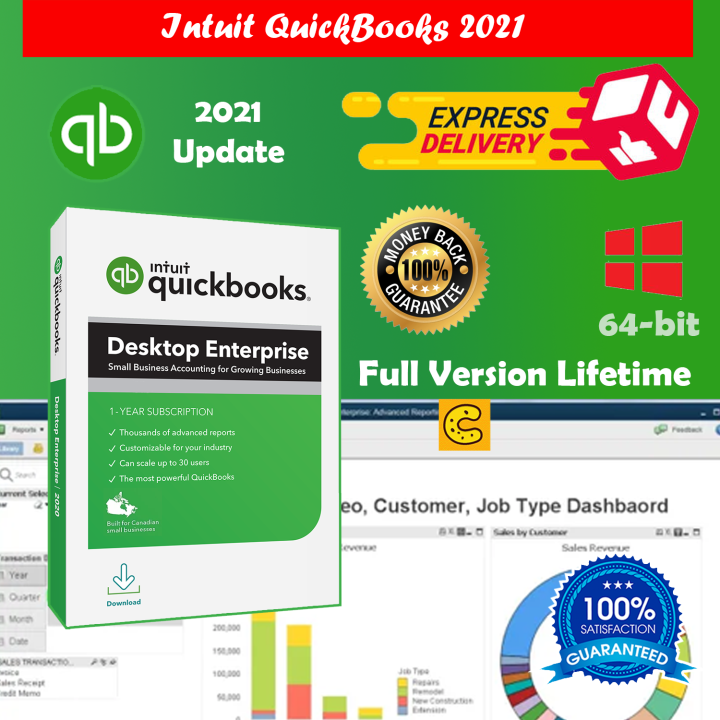 Intuit QuickBooks Enterprise Accountant 2021 Latest Lifetime For ...