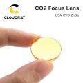 Cloudray เลนส์โฟกัส USA CVD ZnSe Dia12-20mm FL38.1-127mm สําหรับเครื่องแกะสลักเลเซอร์ CO2 ...