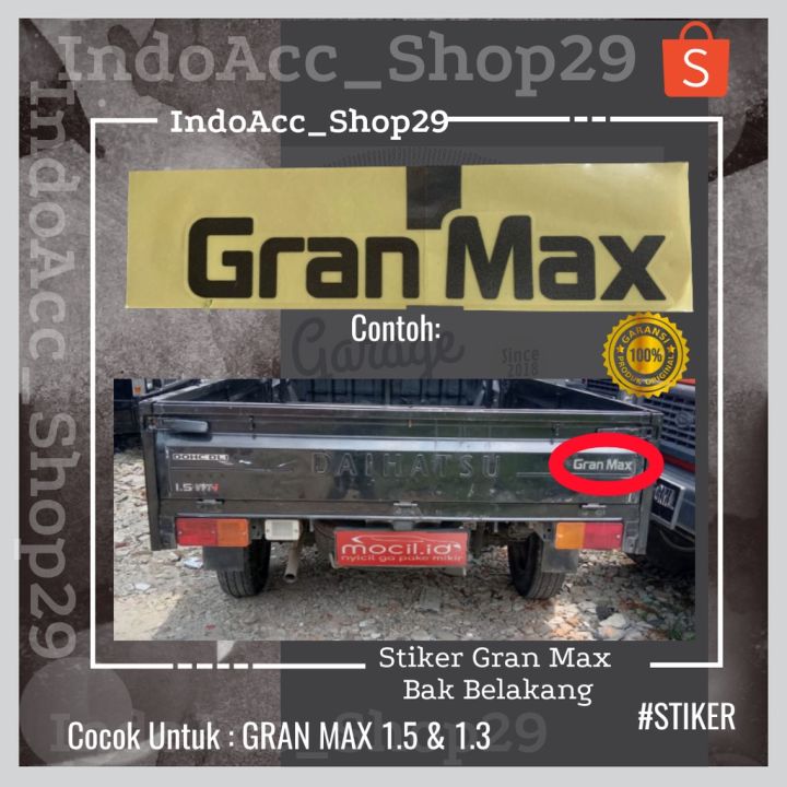 Stiker/Sticker Tulisan Gran Max Bak Belakang ORIGINAL | Lazada Indonesia