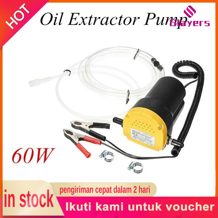 60 W Pompa Minyak Elektrik Mengais Suction Transfer Perubahan Pump 12 V ...