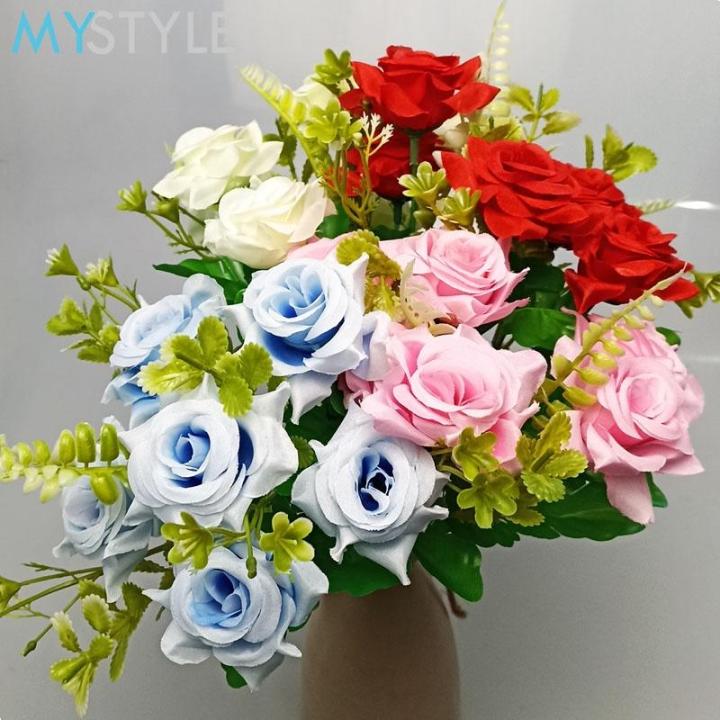 KOREAN ROSE 6XJM BUNGA MAWAR ROSE BUNGA ARTIFICIAL DEKORASI PESTA ...