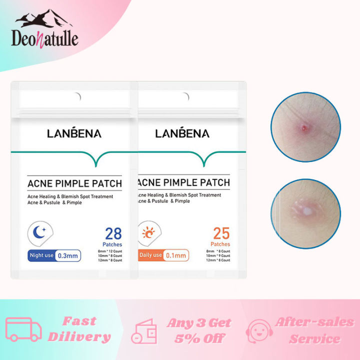 Lanbena Acne Pimple Patch(ใช้ทุกวัน / ใช้ตอนกลางคืน) แผ่นในตอนกลางวัน ...