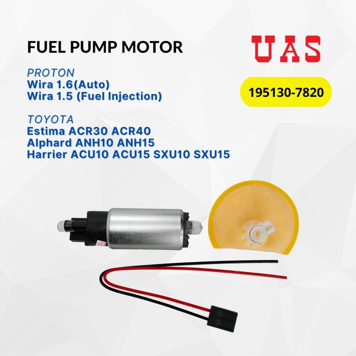 Fuel Pump Motor 195130-7820 For TOYOTA Harrier Estima Alphard PROTON ...