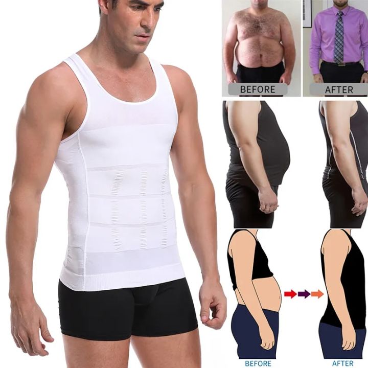 Men's Shirts Weight Loss Body Shaping Vest Exercise Vest Abdominal ...