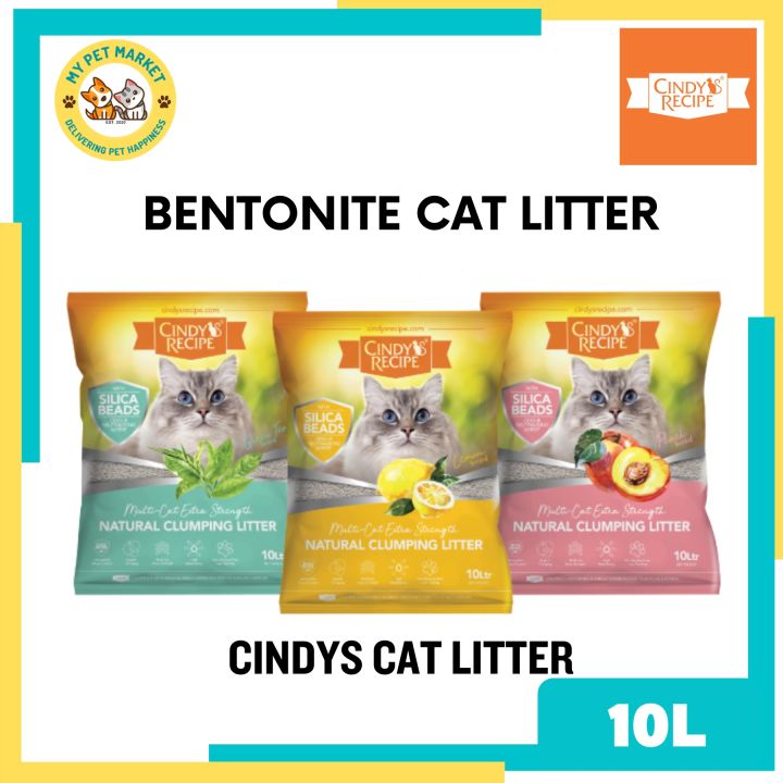 Cindys Recipe Natural Clumping Bentonite Cat Litter 10L | Lazada PH