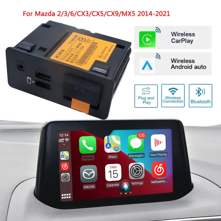 For Mazda 2 3 6 CX-3 CX-5 CX-9 for Apple Carplay Android USB Aux Miata ...