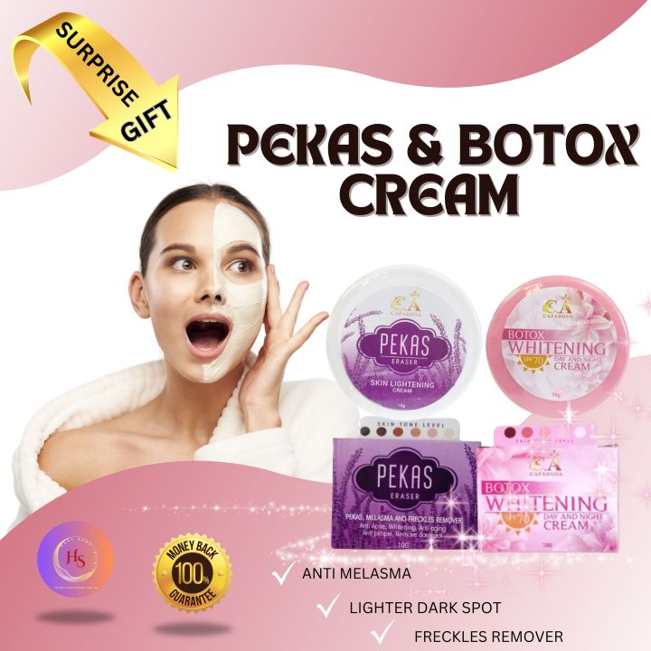 "Capadosa Pekas Eraser Cream & Botox Whitening Cream Combo Set - SPF 70 ...