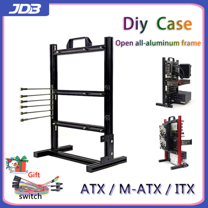 JDB Open all-aluminum rack diy ATX MATX ITX chassis rack vertical ...