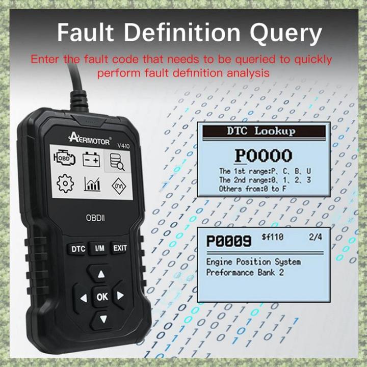(UGBR) Automotive Fault Detection Device OBD2 Engine Fault Reading Data ...