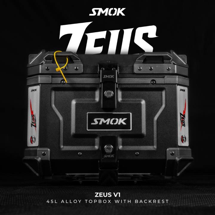 45liters Alloy Top Box with Backrest and Baseplate | Lazada PH