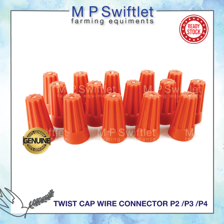 Wire Connector P2 / P3 / P4 Twist-On Spring Screw Cap | Lazada