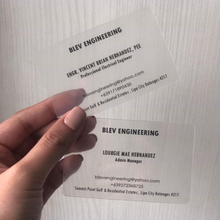 Transparent Calling Card | Lazada PH