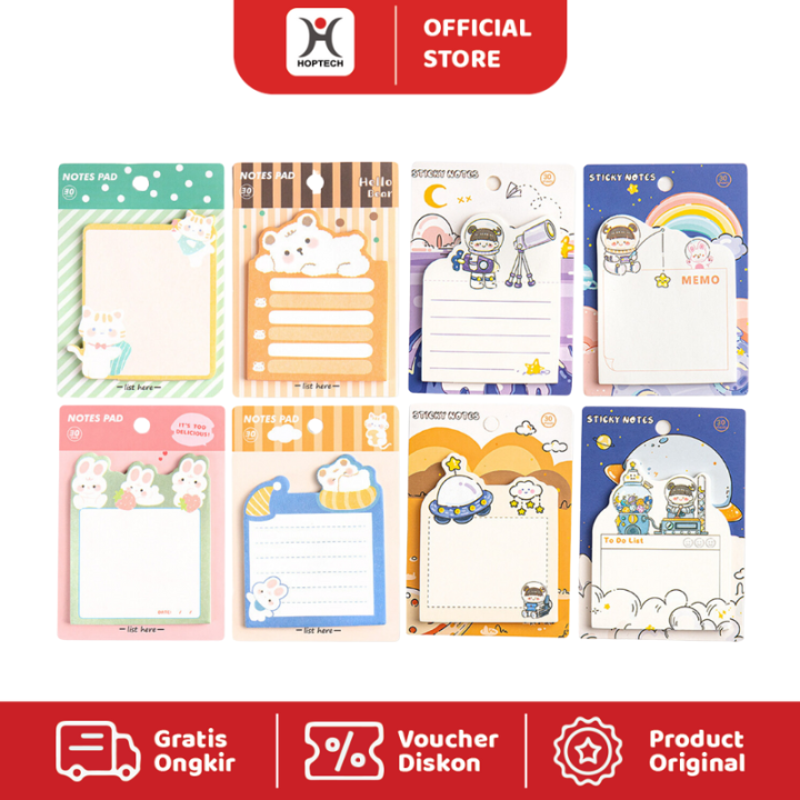 Aimilo Sticky Notes Memo Catatan Tempel Gambar Bentuk Karakter Kartun ...