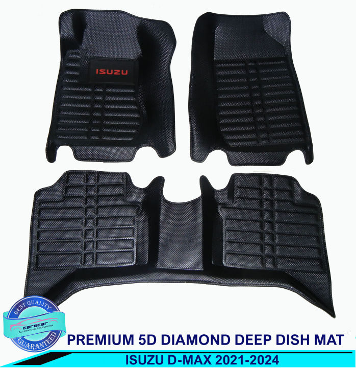 Isuzu D max 2021 2022 2023 2024 Premium 5D Diamond Deep Dish Mat ...