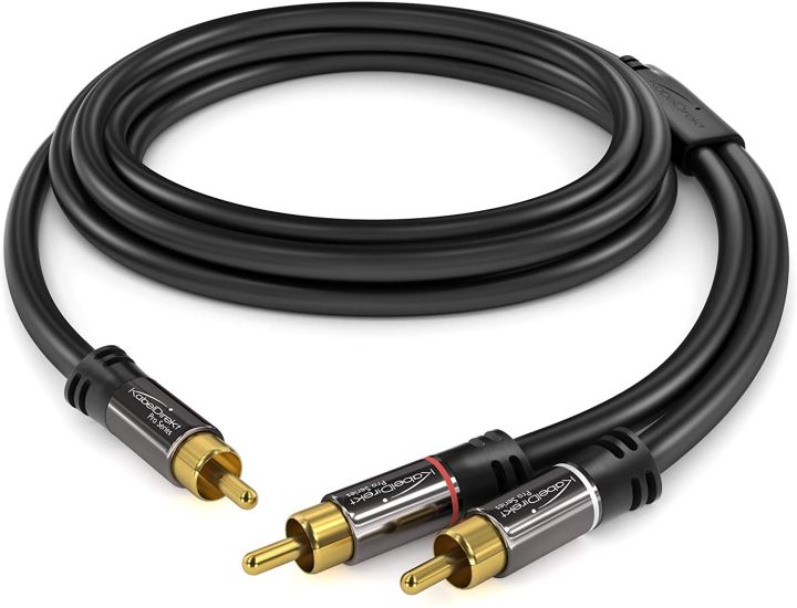 KabelDirekt Germany RCA Stereo Cable, Cord (1 RCA to 2 RCA, Subwoofers ...
