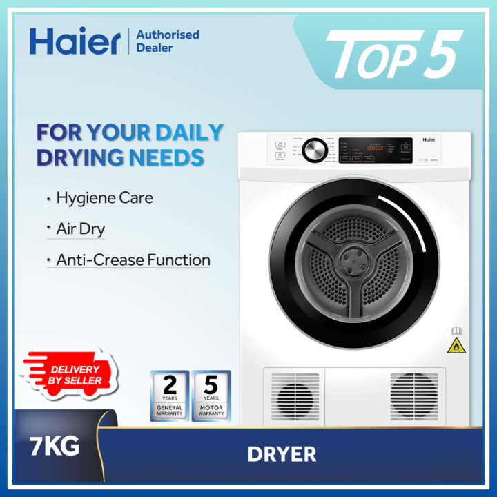 HAIER 7KG VENTED DRYER HDV70E1【 DELIVERY BY SELLER 】【 HPH 】 | Lazada