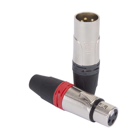 Proel DieHard DHFXMX3BK Female 3-Pole XLR Cable Mount Connector and ...