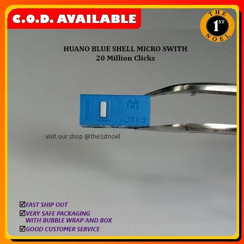 COMPUTER MOUSE SWITCH / CLICKER HUANO 20 MILLION CLICKS (BLUE SHELL ...