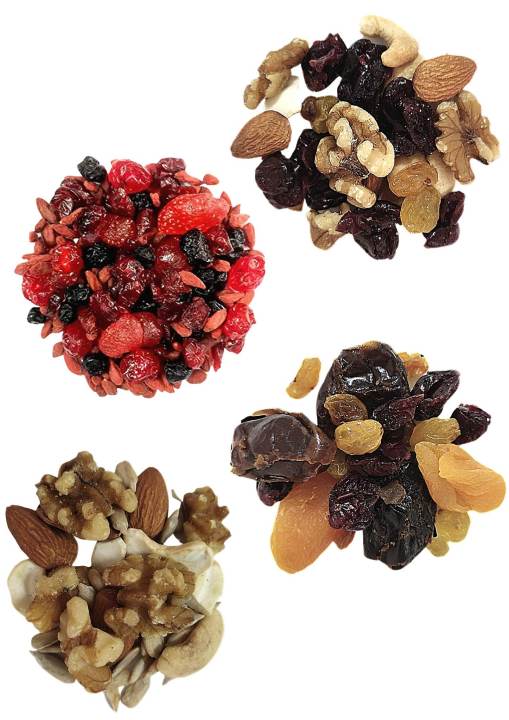 Mixed Dried Berries I Mixed Nuts I Trail Mix I Mixed Dried Fruits 50 ...