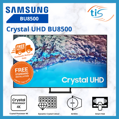 SAM-UA65BU8500 | Samsung 65 inch BU8500 Crystal UHD Smart TV (2022) | Lazada
