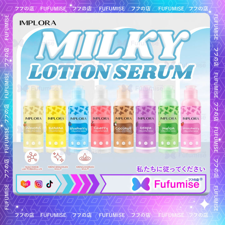IMPLORA Milky Lotion Serum 60ml | 100ml | Body Lotion Body Serum ...