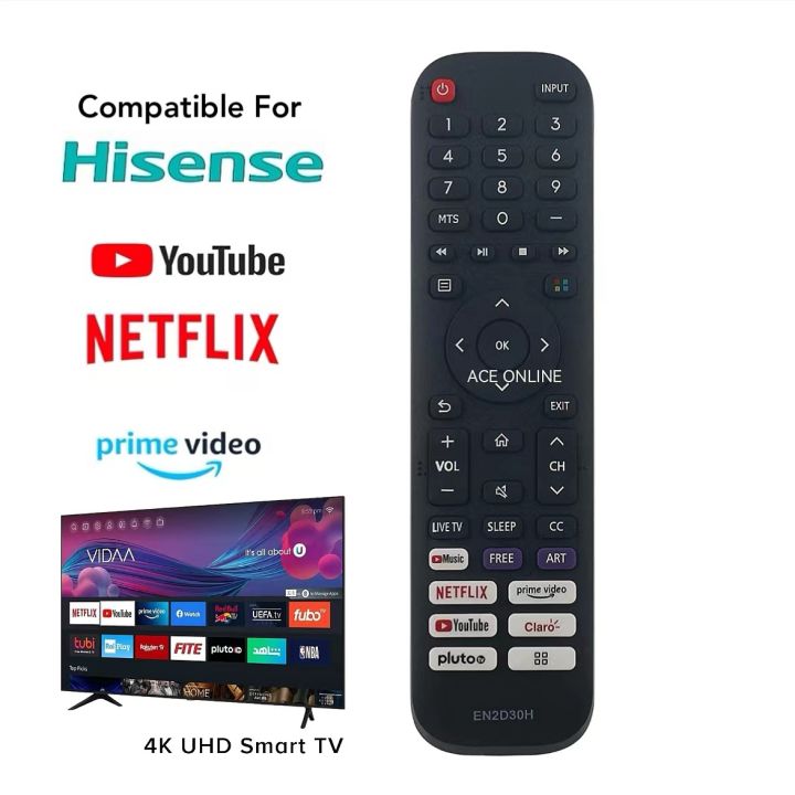 Hisense 4K UHD LED Smart TV EN2D30H Remote Control | Lazada