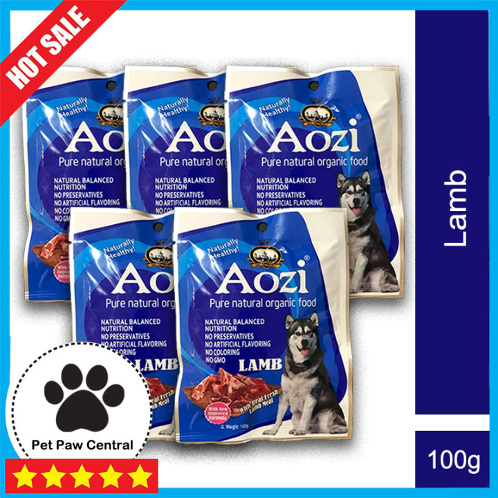 Aozi Organic Wet Dog Food Lamb - 100g Pouch 5 PCS | Lazada PH