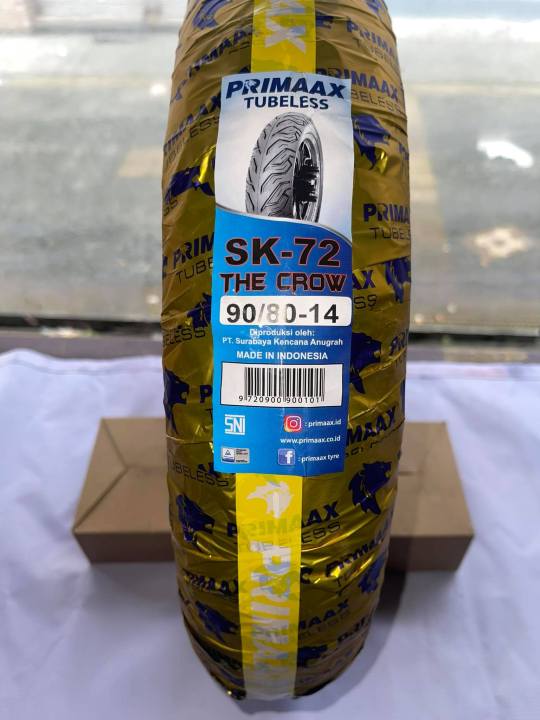 PRIMAAX TIRE 90/80/14 THE CROW TUBELESS MADE IN INDONESIA | Lazada PH