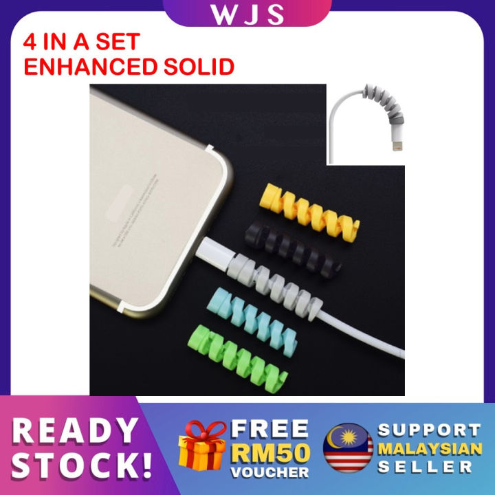(4 IN A SET) WJS Enhanced Version Premium USB Protector USB Cable ...